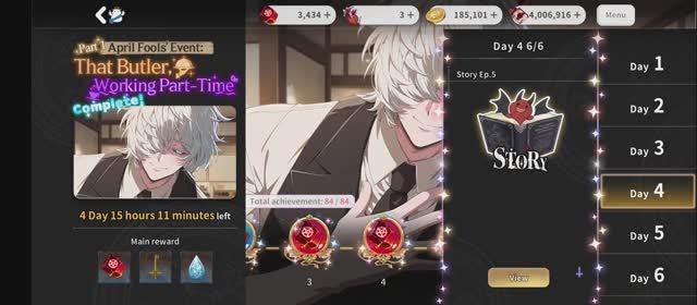 WHB: That Butler, Working Part-Time Event Story / Part I Episodes 5