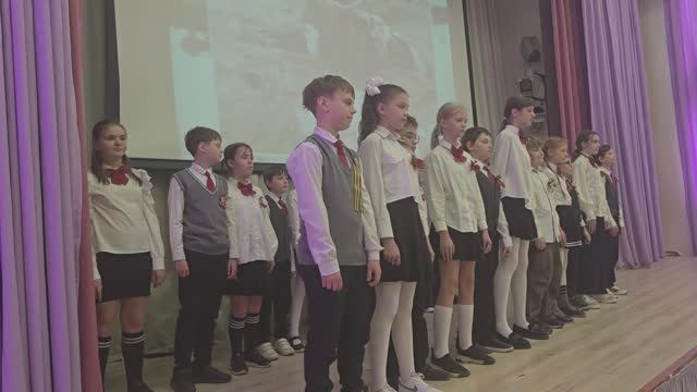 4 Б Концерт в честь дня победы в ВОВ 2025.09