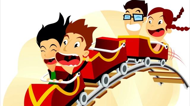 Американские Горки, Дети Визжат. Звук Визга Детей