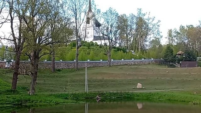 Пруд у Святогорского монастыря