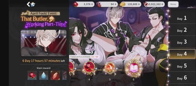 WHB: That Butler, Working Part-Time Event Story / Part II Episodes 5