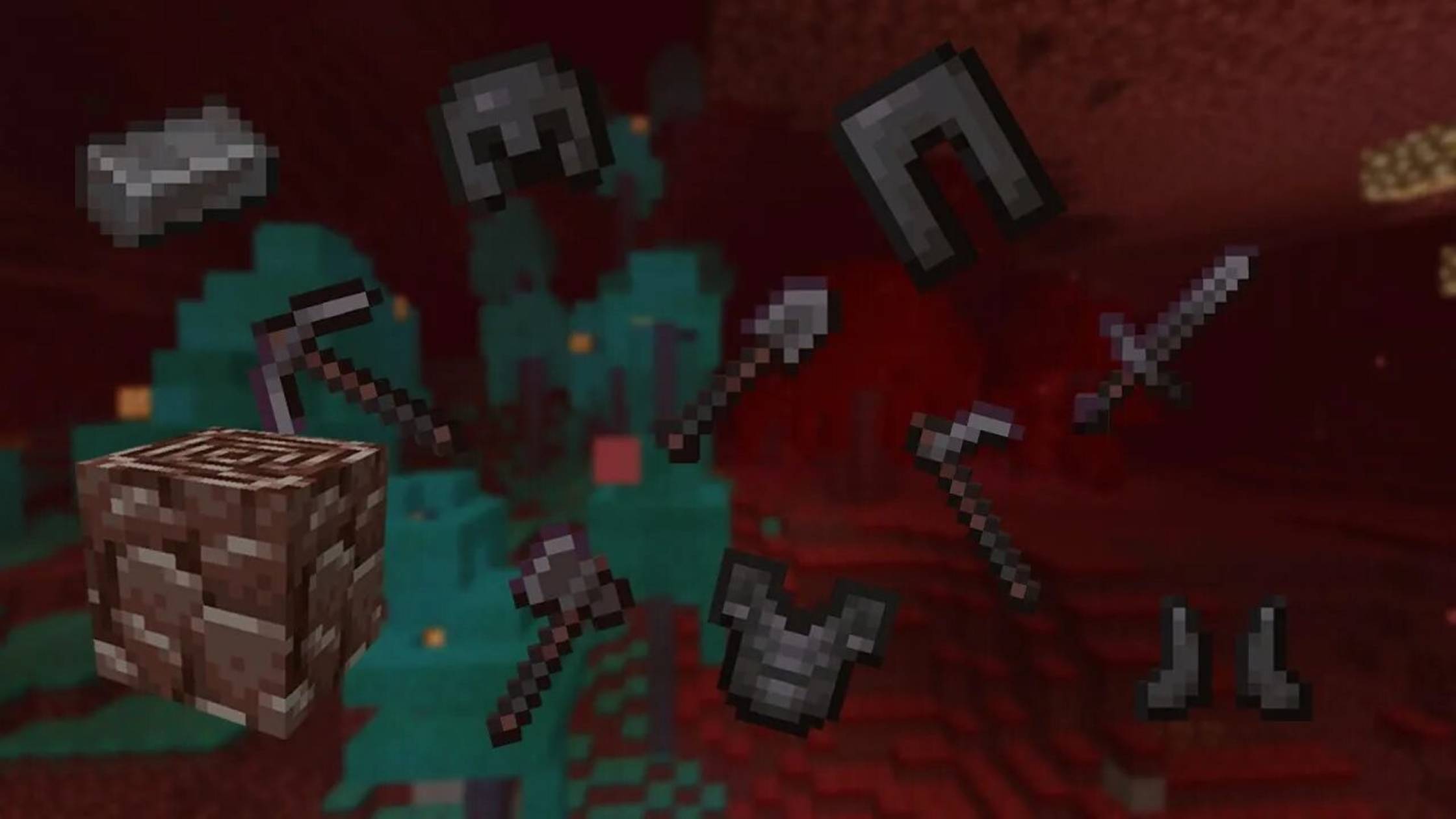 Сделал фул нэзаритвою броню и инструменты???