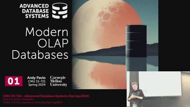 ADV24-01 Modern OLAP Database Systems