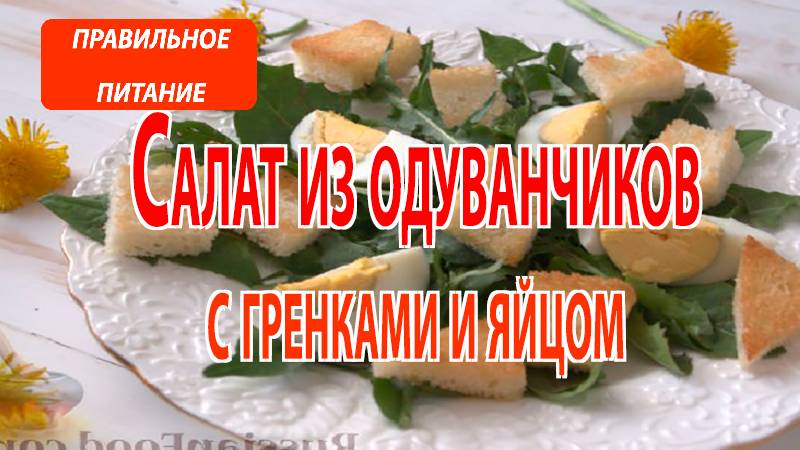 Салат из одуванчиков, который очищает печень, улучшает пищеварение и заряжает энергией.