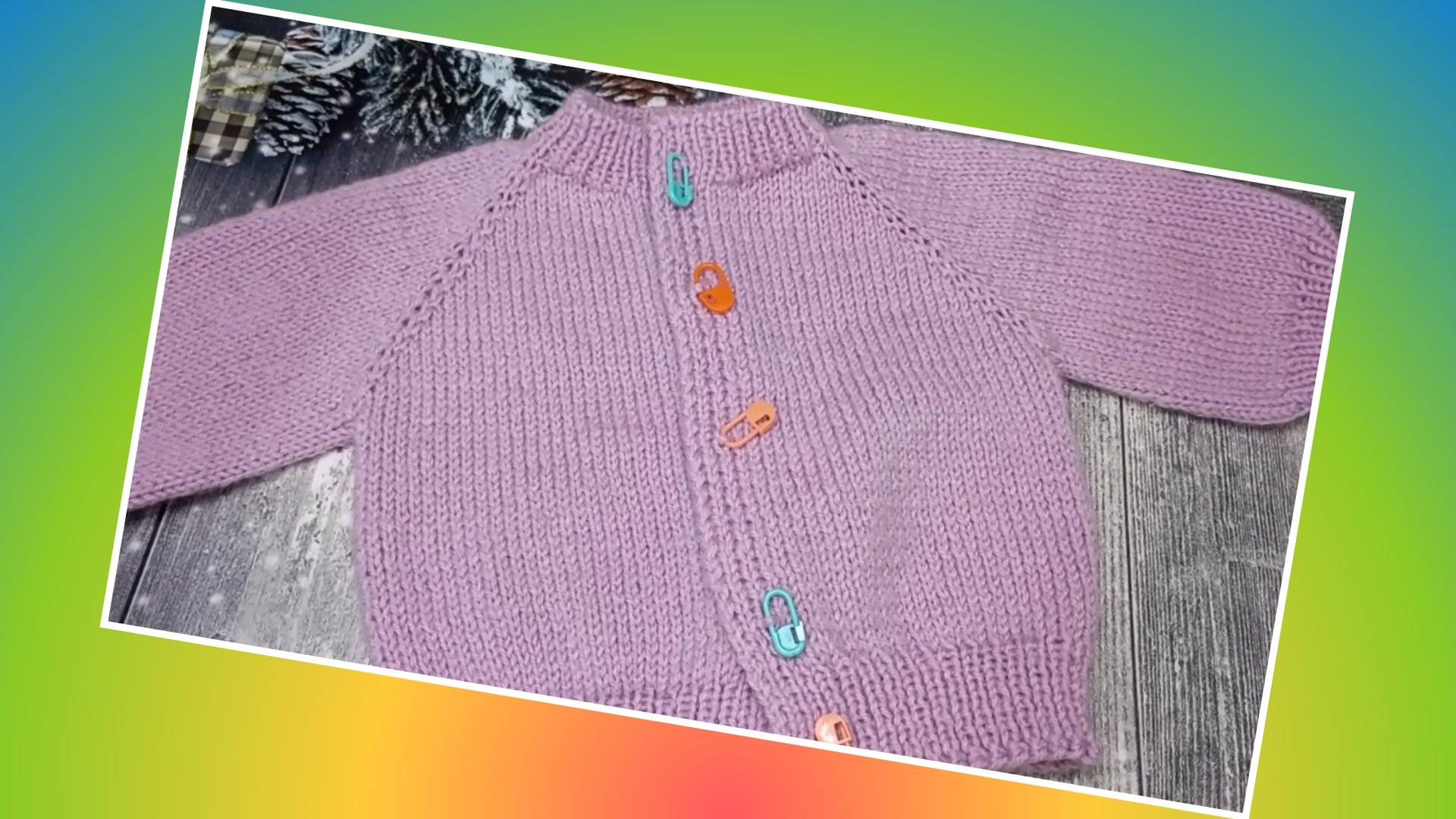 Кофточка для малыша спицами 🐤Реглан сверху 🧶Небольшая объяснялочка🧶