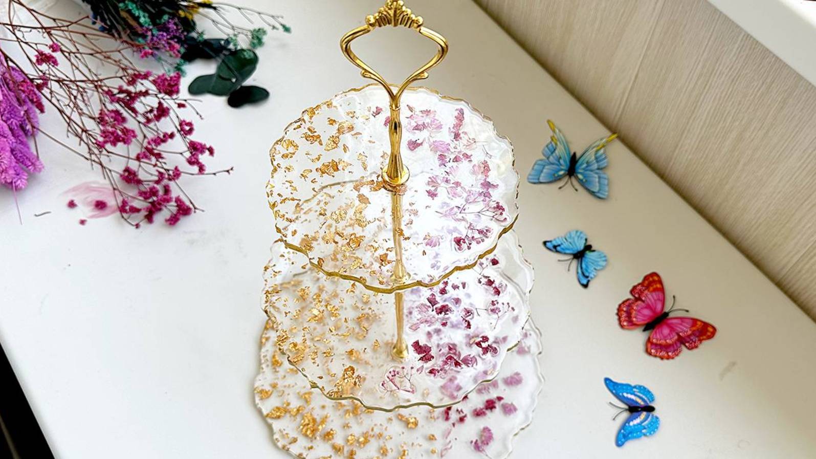 Фруктовница или конфетница из эпоксидной смолы своими руками.