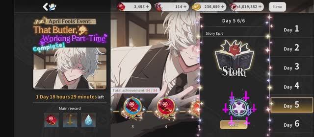 WHB: That Butler, Working Part-Time Event Story / Part I Episodes 6