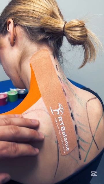 тейпирование при боли в шее и плече