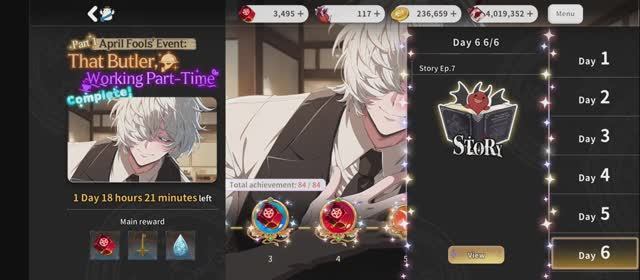 WHB: That Butler, Working Part-Time Event Story / Part I Episodes 7