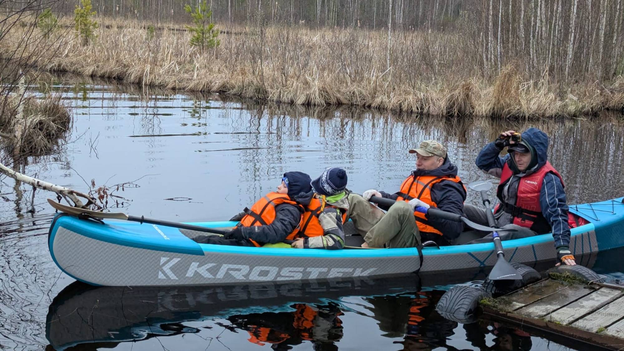 Первый выход с детьми на каяке krostek 2 мая 2025 Исеть