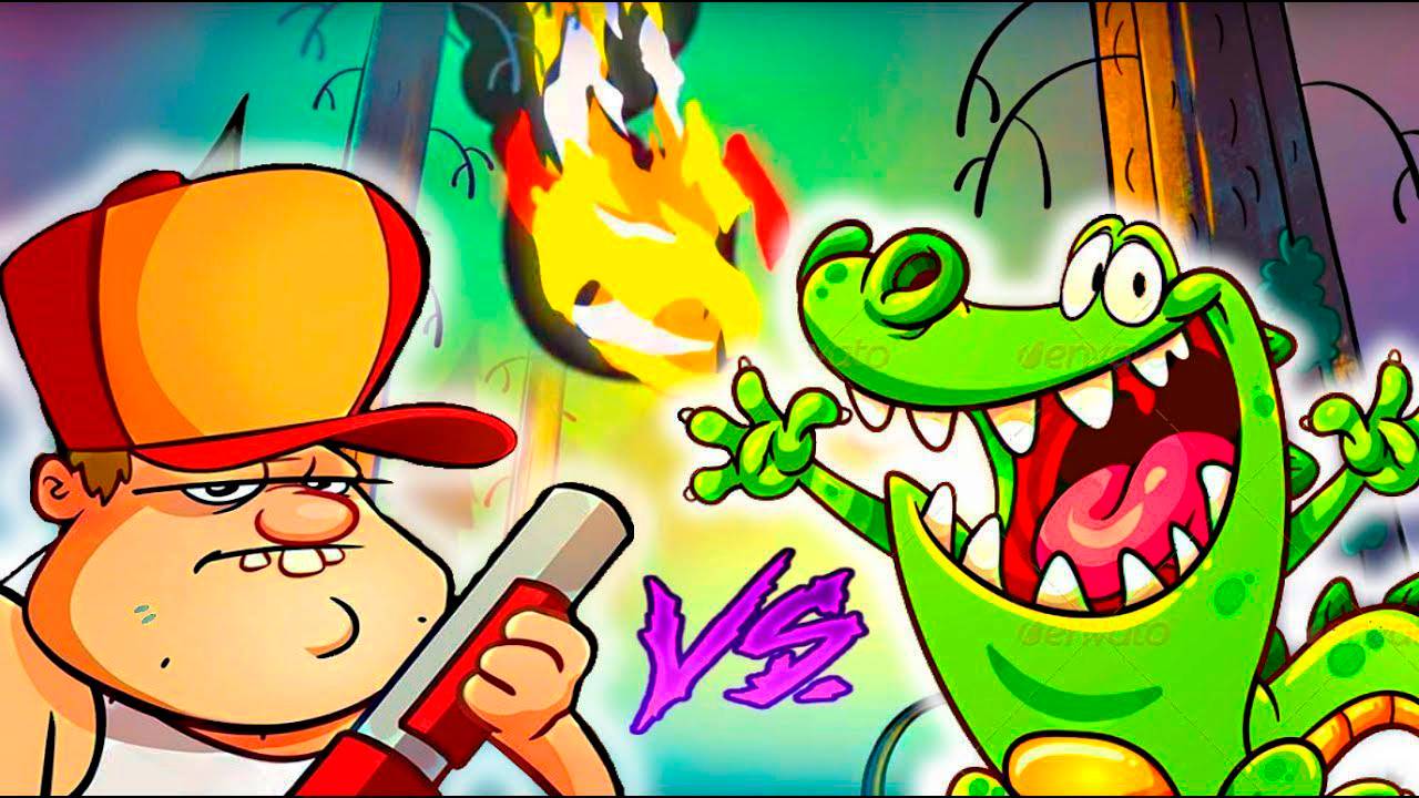 Атака зомби на болоте - Мультик игра для детей - Монстры атакуют дом