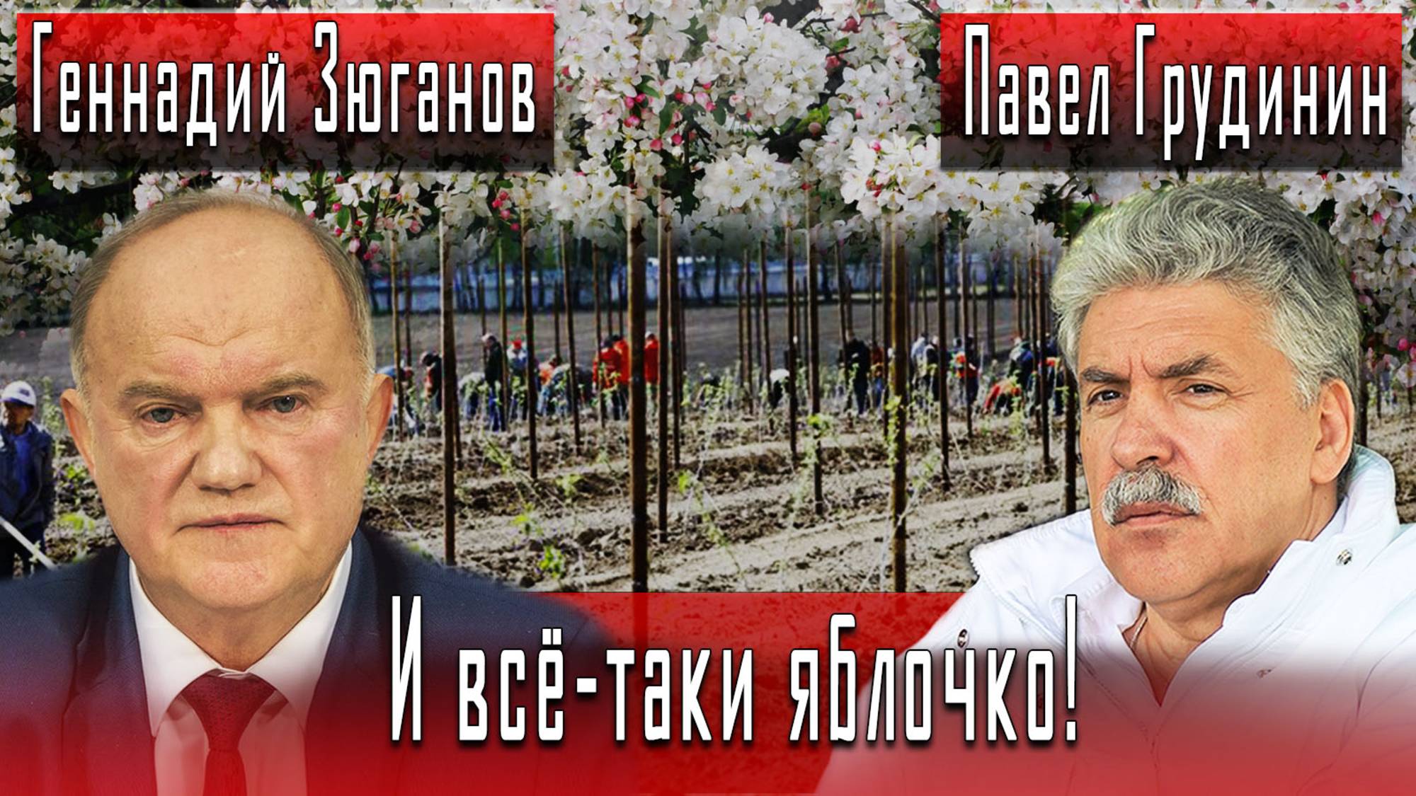 И всё-таки яблочко! #ПавелГрудинин #ГеннадийЗюганов #ДмитрийДанилов