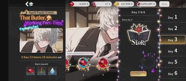 WHB: That Butler, Working Part-Time Event Story / Part I Episodes 4