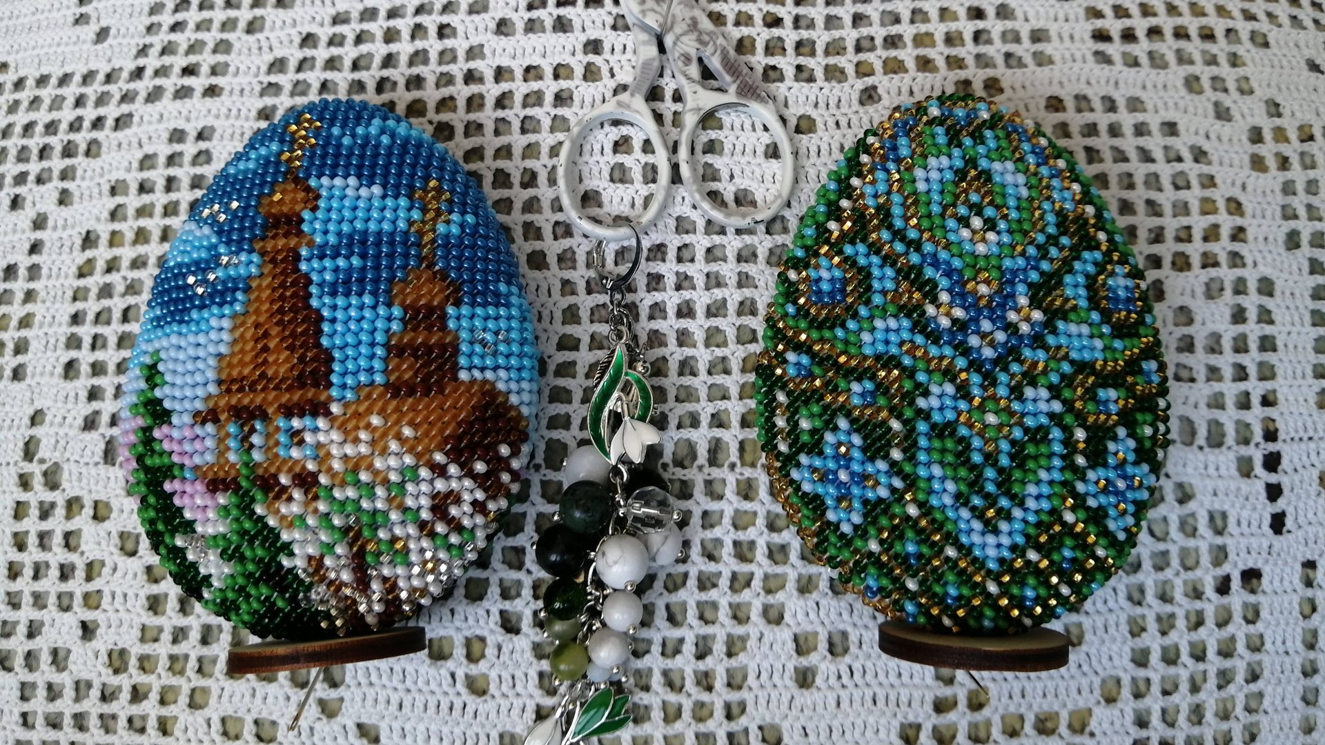 Пасхальное трио (Радуга бисера, В-563): готовая работа