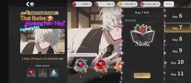 WHB: That Butler, Working Part-Time Event Story / Part I Episodes 8