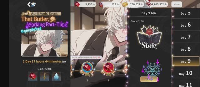 WHB: That Butler, Working Part-Time Event Story / Part I Episodes 10