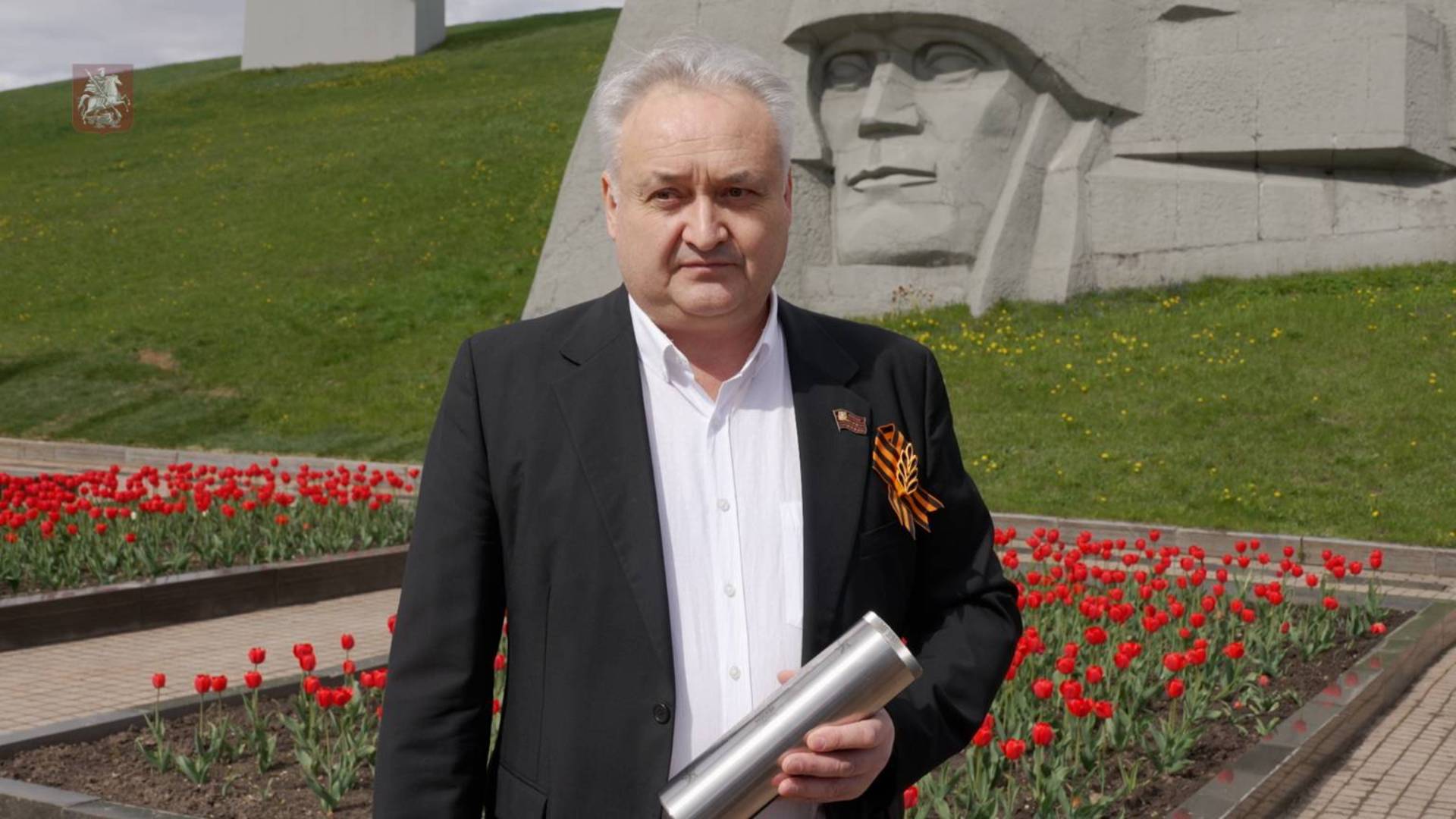 06.05.2025. Андрей Титов о  церемонии забора земли на кургане «Холм Славы» в Зеленограде