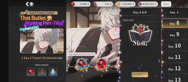 WHB: That Butler, Working Part-Time Event Story / Part I Episodes 9