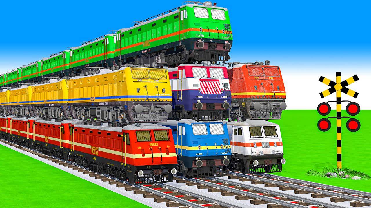 Залипательные Мультики для малышей про поезда. Смешные мультики для детей смотреть онлайн. Мультики