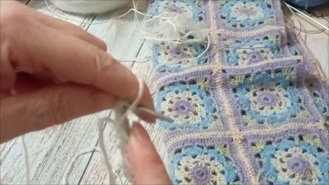 Резинка патронташ по кругу. Начало шапки.