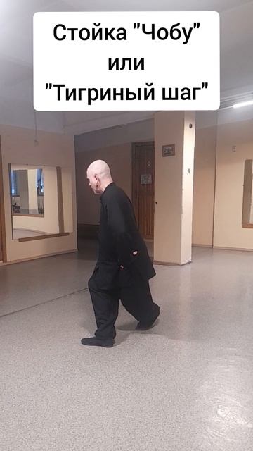 Базовые шаги тайцзицюань. Выход в стойку "Чобу" (тигриный шаг) #даосскиепрактики #shorts #цигун