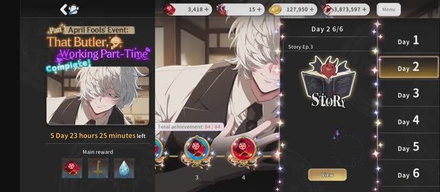 WHB: That Butler, Working Part-Time Event Story / Part I Episodes 3