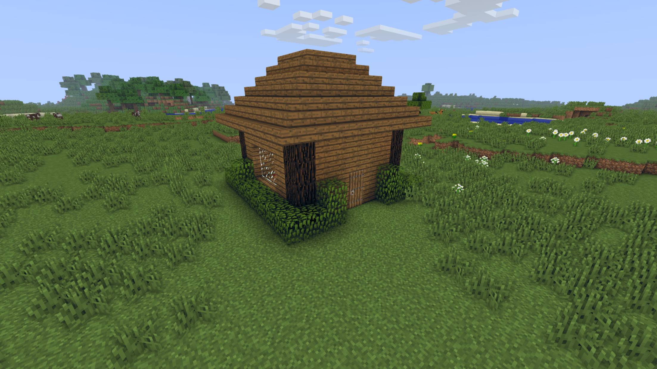 Дом из дерева в Майнкрафт.