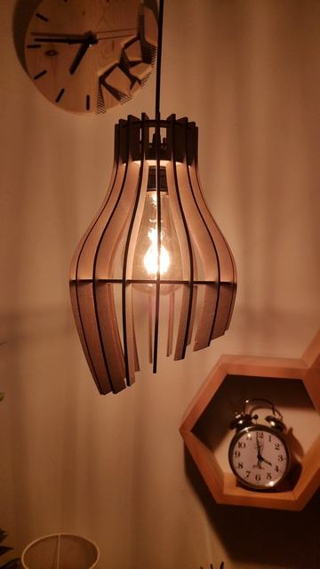 Светильник подвесной WL20/1 Wood в стиле лофт