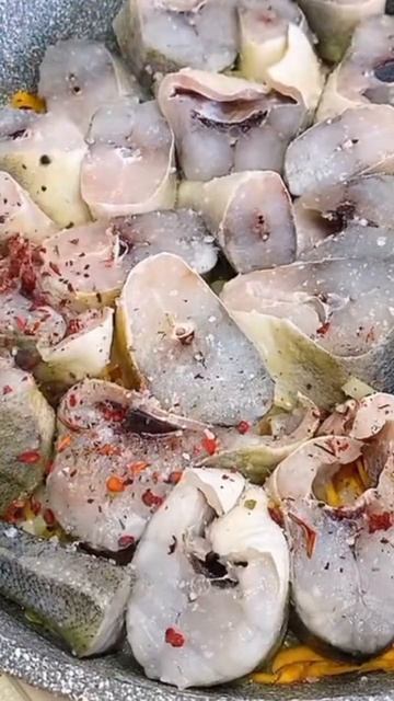 Четверг (тушёная рыба с гречкой на ужин) Рецепт