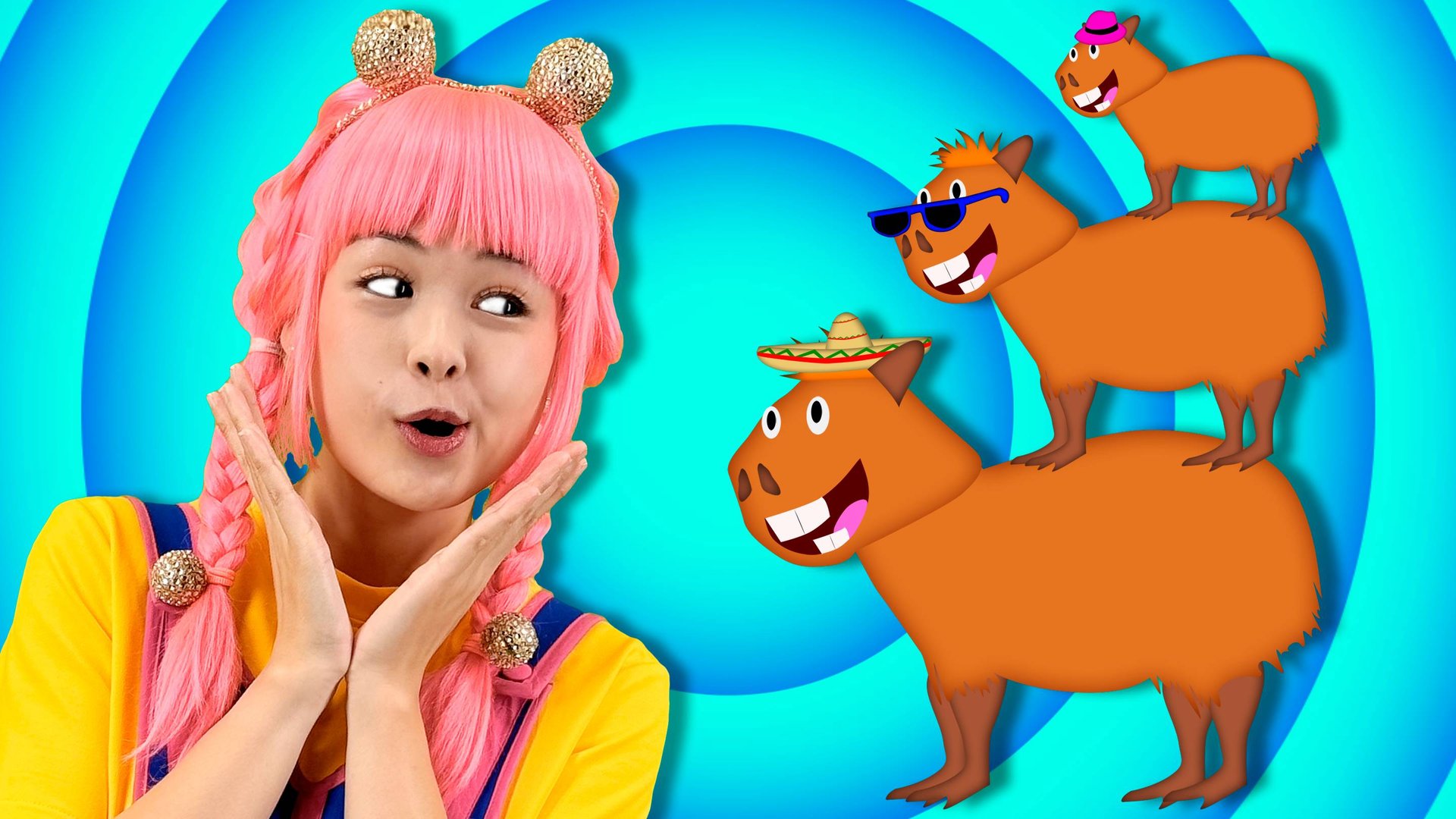 Капибара! Самое дружелюбное животное! | D Billions Детские Песни