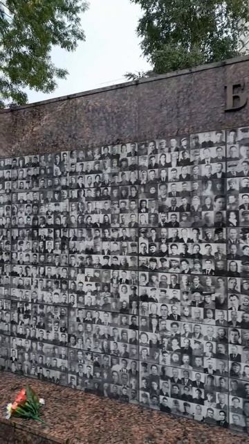 Стена Бессмертный полк. Смоленск. Аллея героев.