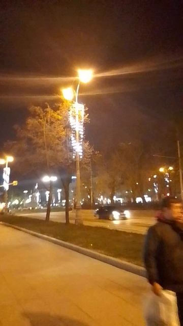 Огоньки на столбах