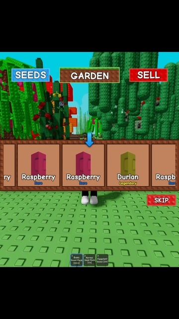 Кручу базовые семена в игре Grow a Garden