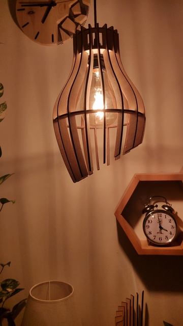 Светильник подвесной WL20/1 Wood в стиле лофт