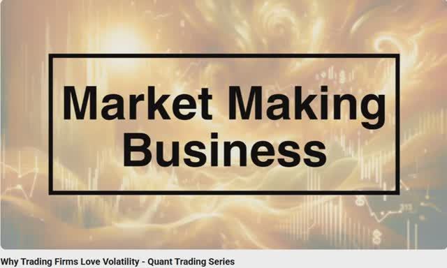 Почему торговые фирмы любят Волатильность - Серия Quant Trading