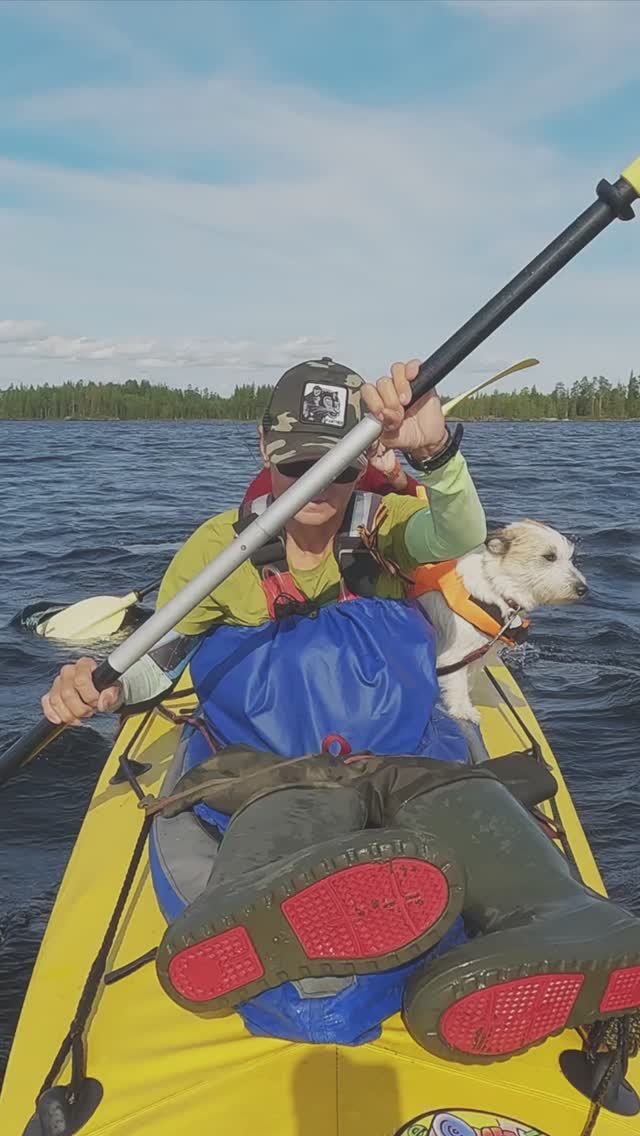 Байдарка Таймень3 против ветра