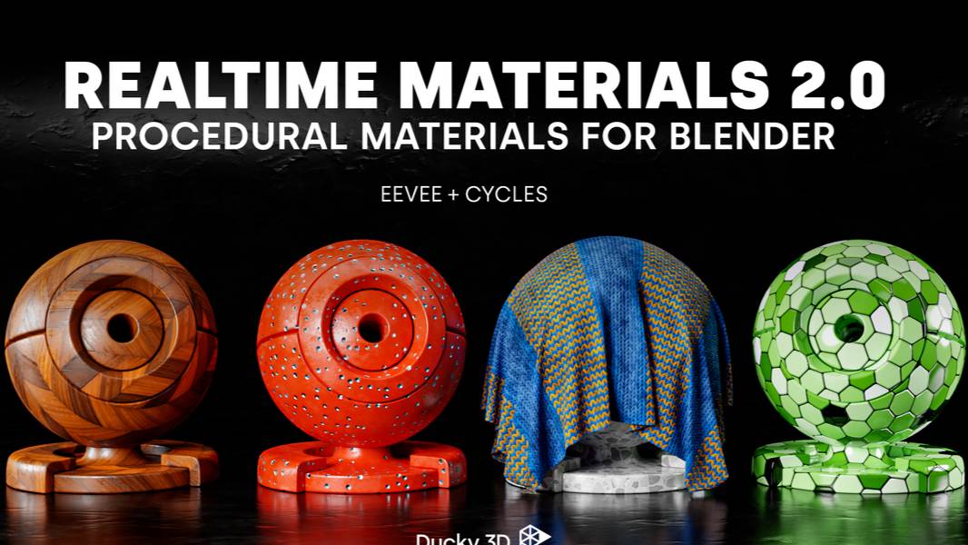 Addon Blender - Realtime Materials For Blender