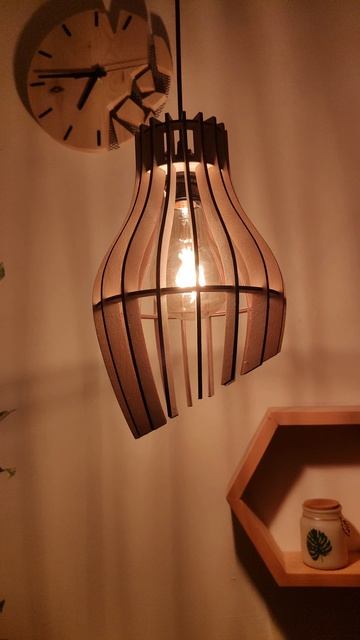 Светильник подвесной WL20/1 Wood в стиле лофт