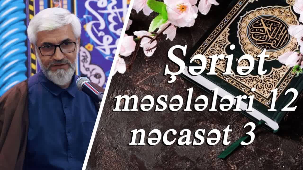 Şəriət məsələləri 12 Nəcasət 3 - Kərbəlayi Rəşadət 10.07.2024