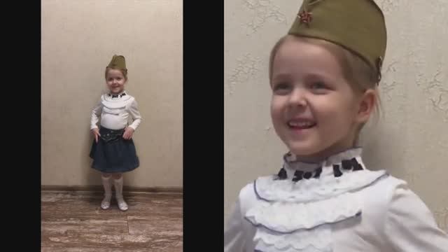 Новикова Ксения 
Песня "Катюша"  Композитор — Матвей Блантер, автор слов — Михаил Исаковский