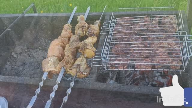База отдыха Вольный, Пенза. Шашлык из Свинины и Курицы, Сардельки. 14 мая 2023