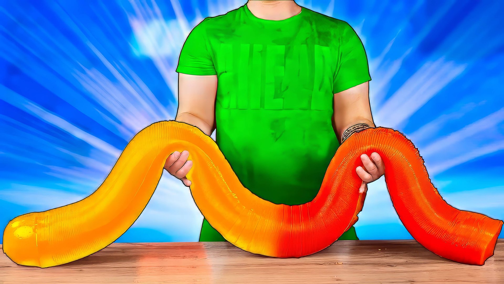 УВЕЛИЧИЛИ ЖЕЛЕЙНОГО ЧЕРВЯКА В 1000 РАЗ - ВАНЗАЙ vanzai в 4K