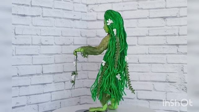 Ватная игрушка Кикимора. Дикая, но симпатичная))).