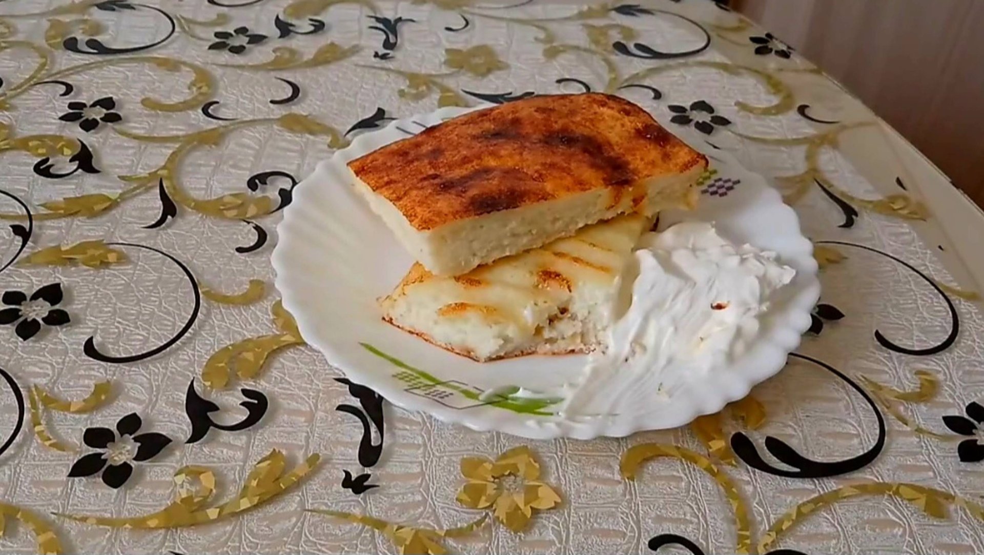 Ароматная Творожная Запеканка на молоке со вкусом Лимона.Рецепт Домашняя кухня СССР (1)