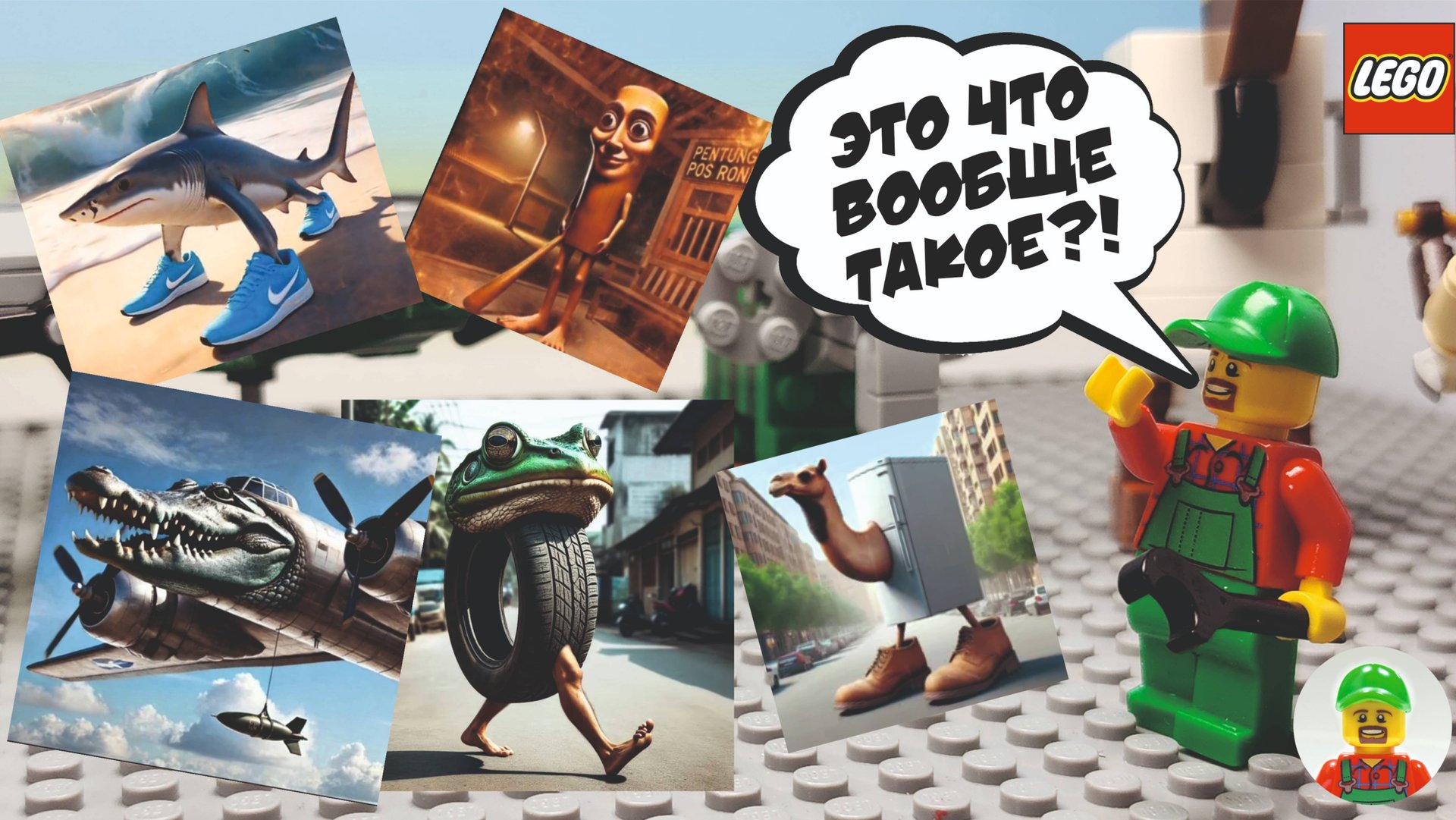 Итальянские животные из лего! ЭТО ВООБЩЕ ЧТО ТАКОЕ?