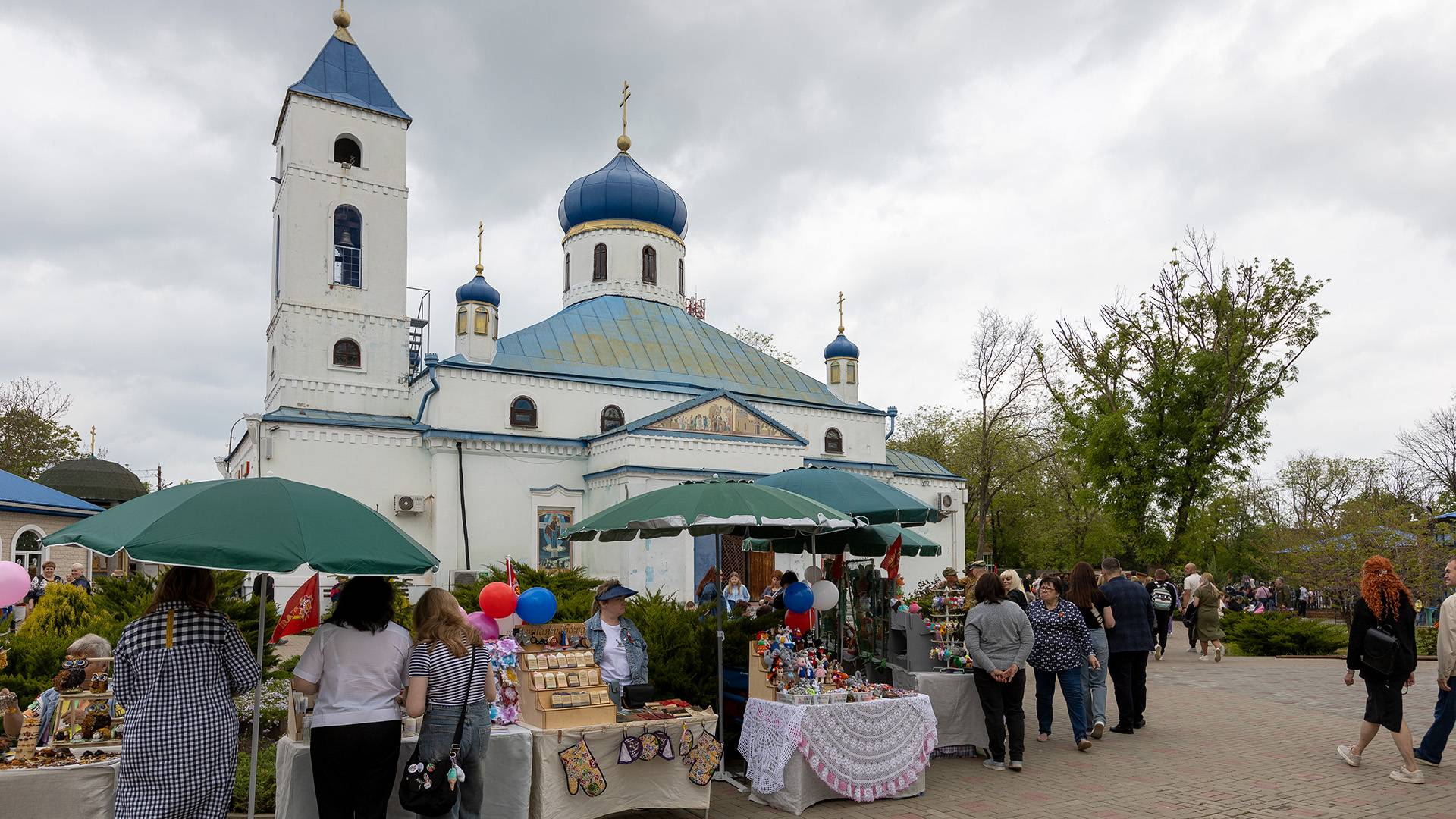 День Победы на территории Михайловского храма г. Ейска, 9 мая 2025 года