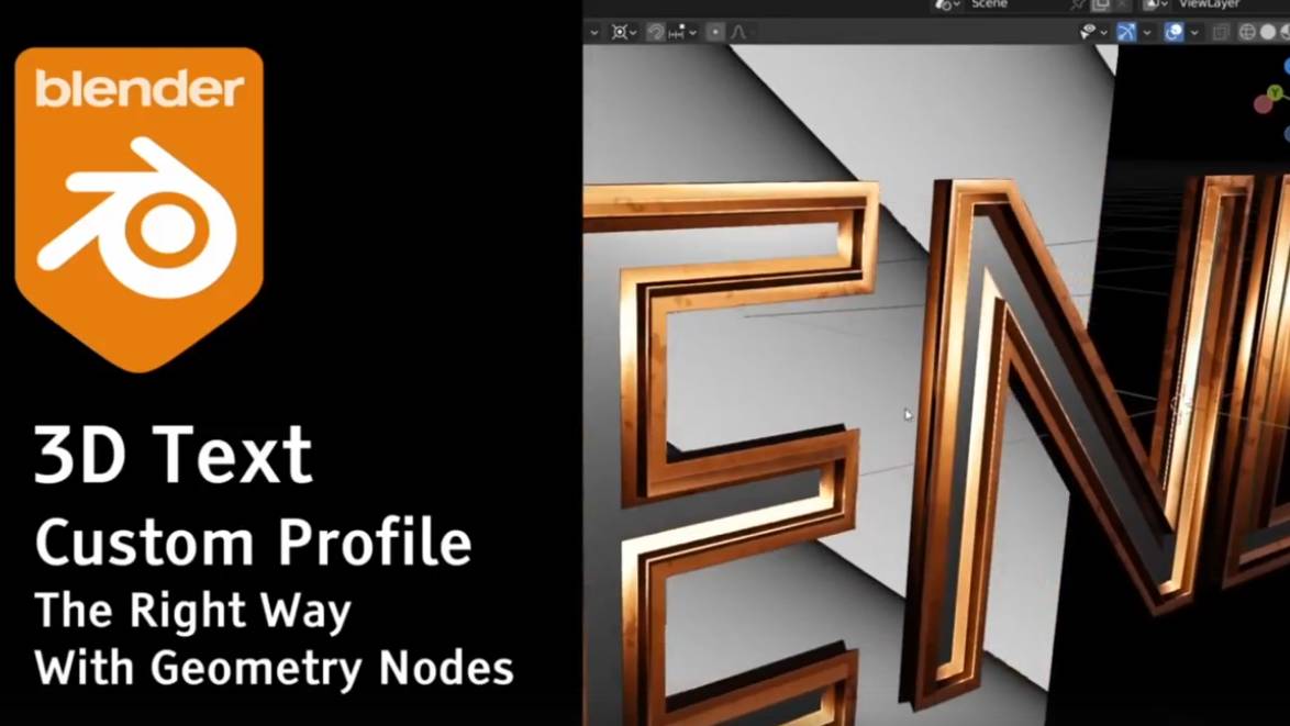 D text custom extruded profil(D текстовый пользовательский экструдированный профиль)