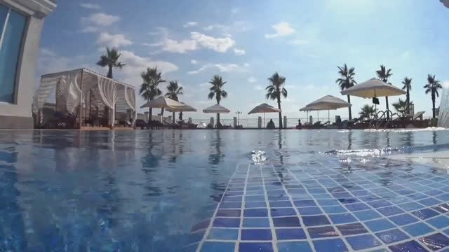 Шикарный бассейн в гостинице Грейс Аква Вилла. 28х10м. Сухуми. Абхазия