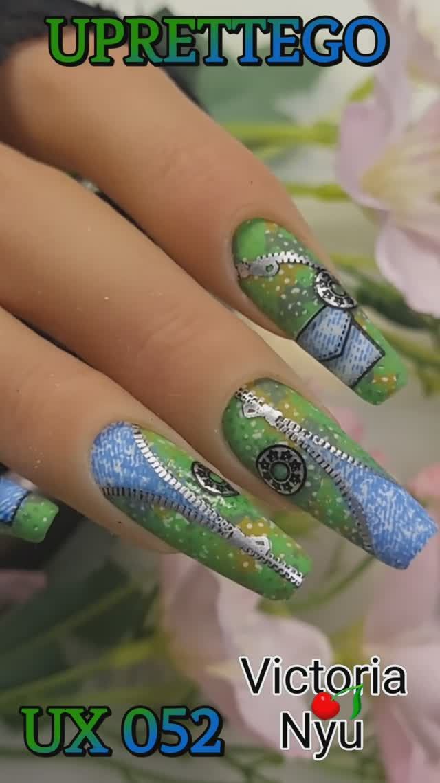 #джинс #хаки #милитари #stamping #nailart #naildesign #stampingnailart #victorianyu #uprettego #nail
