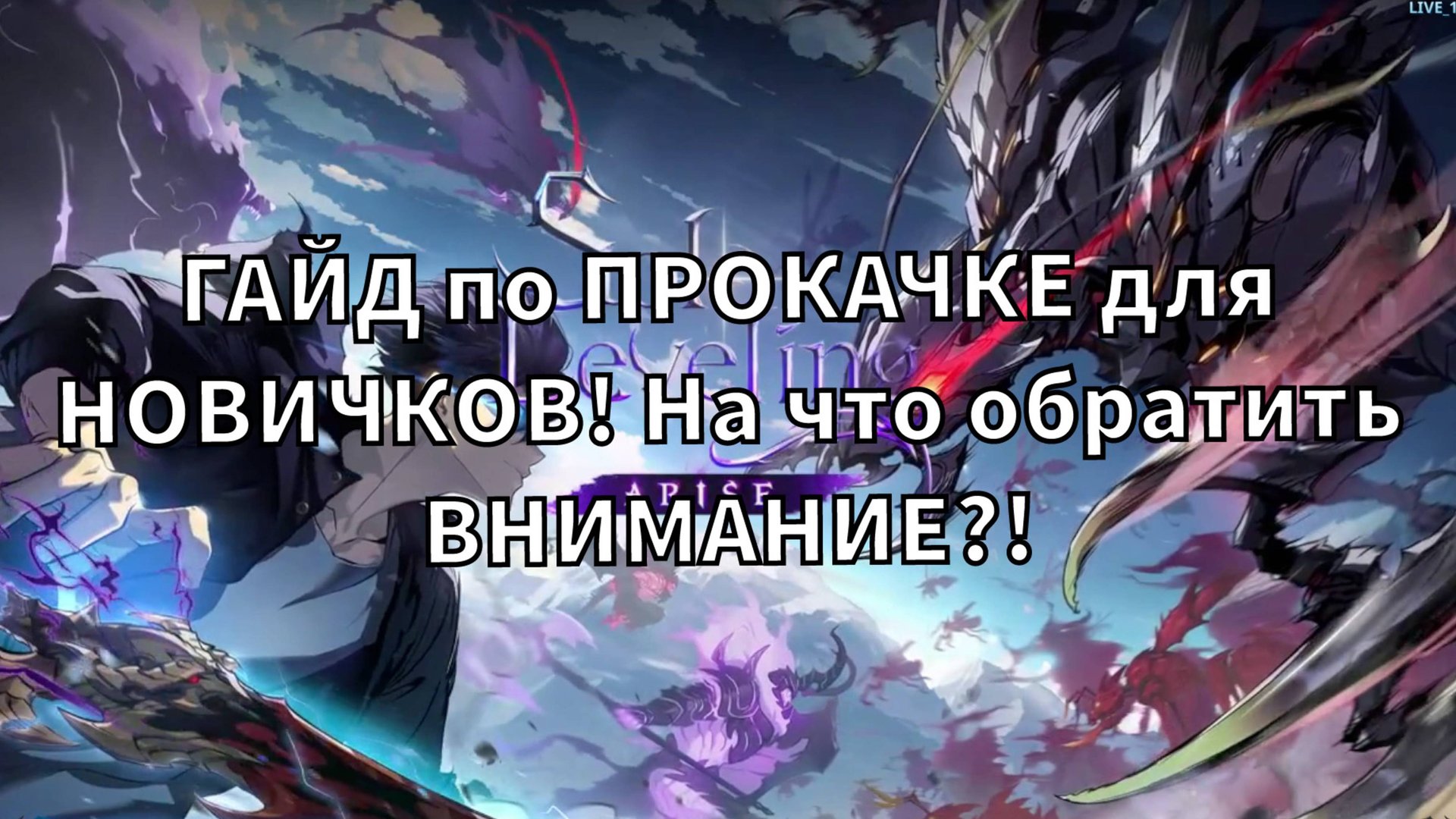 ГАЙД по ПРОКАЧКЕ для НОВИЧКОВ! На что обратить ВНИМАНИЕ?! | Solo Leveling ARISE